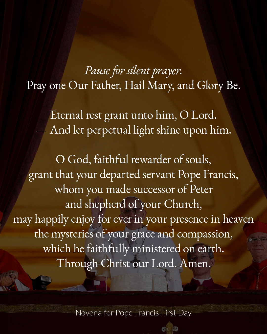 Novena in Memory of Pope Francis - Social Media Graphics | USCCB